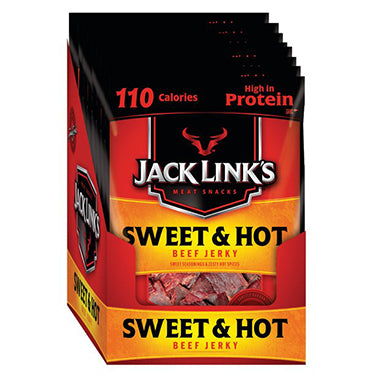 Jack Links Jerky Sweet n Hot 1.25oz 10ct Box - CandyRetailer.com